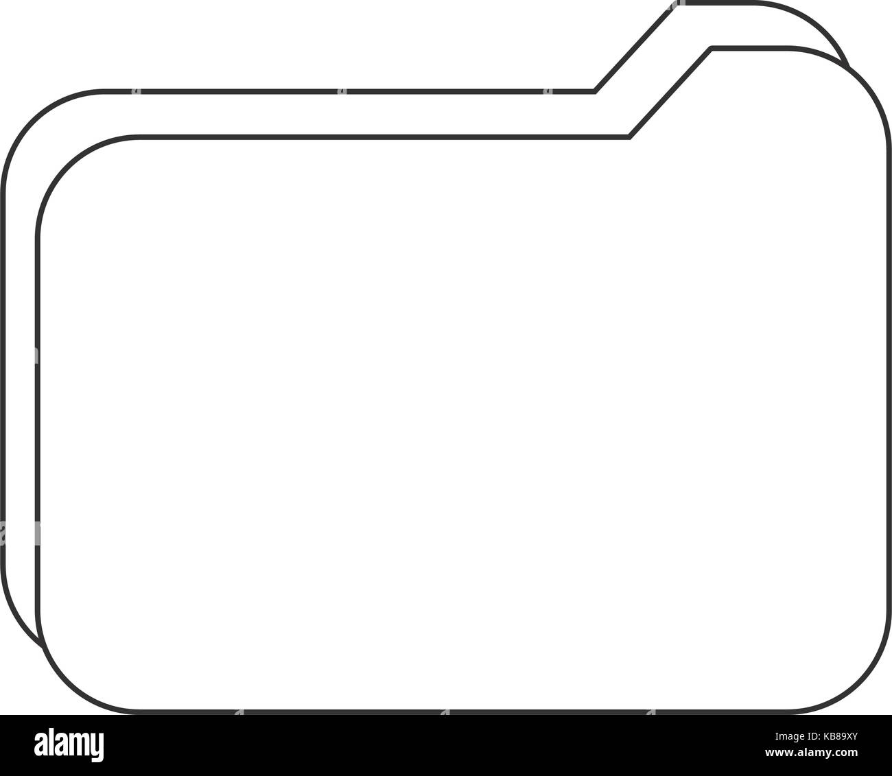 folder icon over white background vector illustration Stock Vector ...