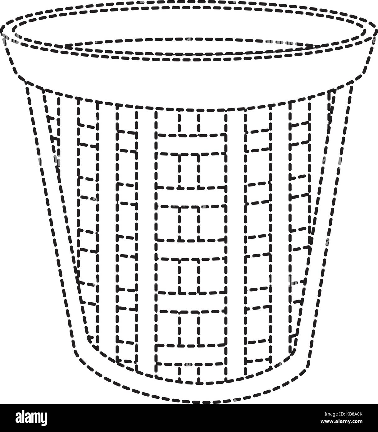 Plastic laundry container icon Black and White Stock Photos & Images ...