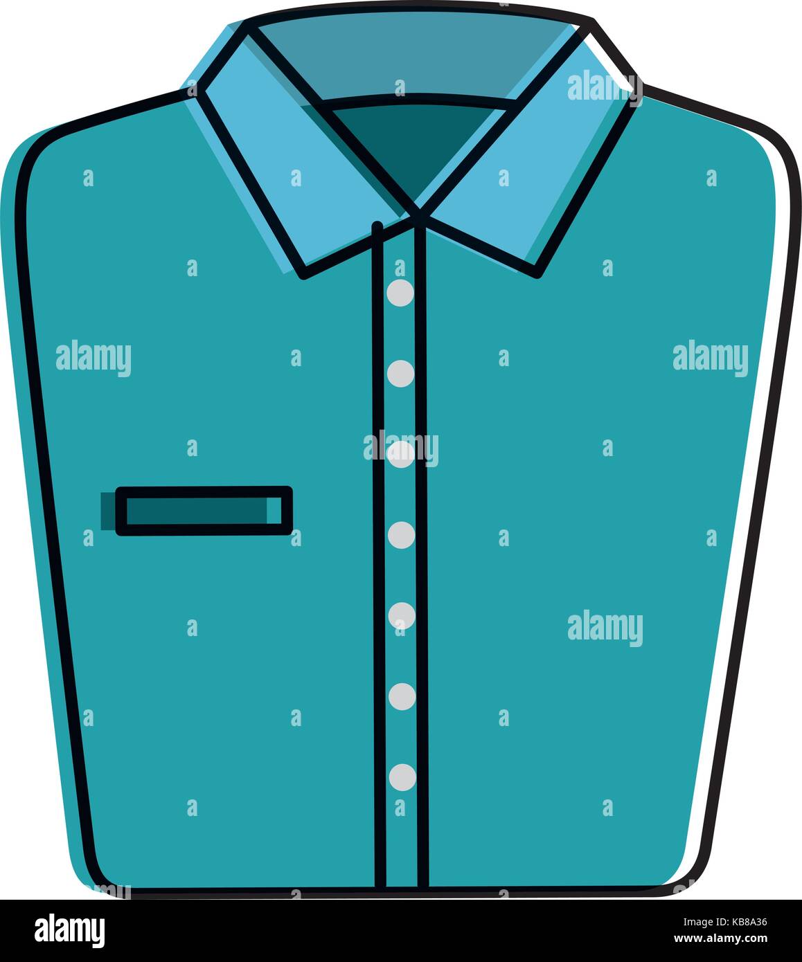 Folded clothing Stock Vector Images - Alamy