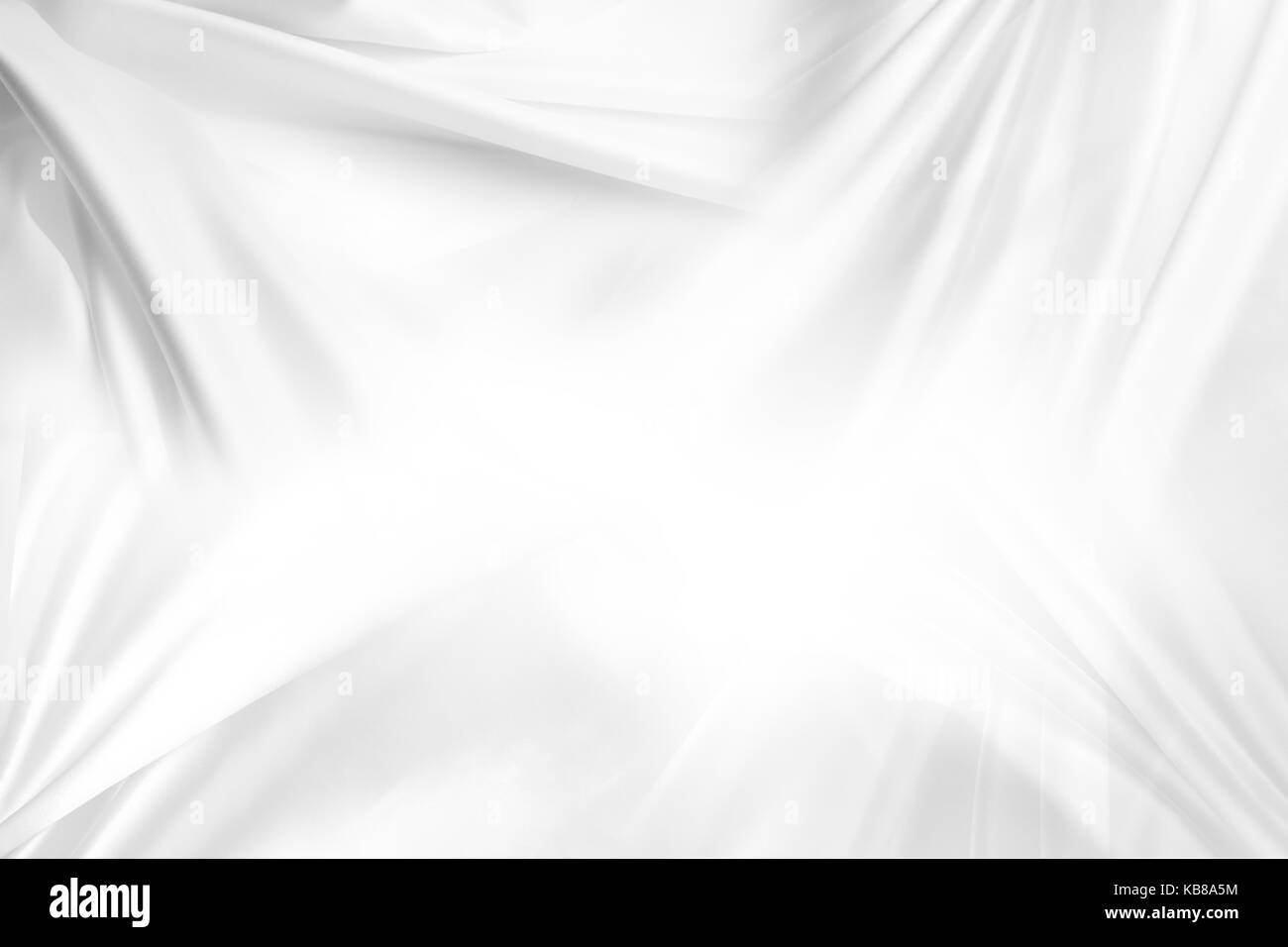 Closeup of rippled white silk fabric Stock Photo - Alamy