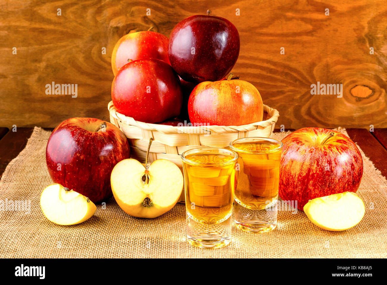 Two schnapps drinks red hi-res stock photography and images - Alamy