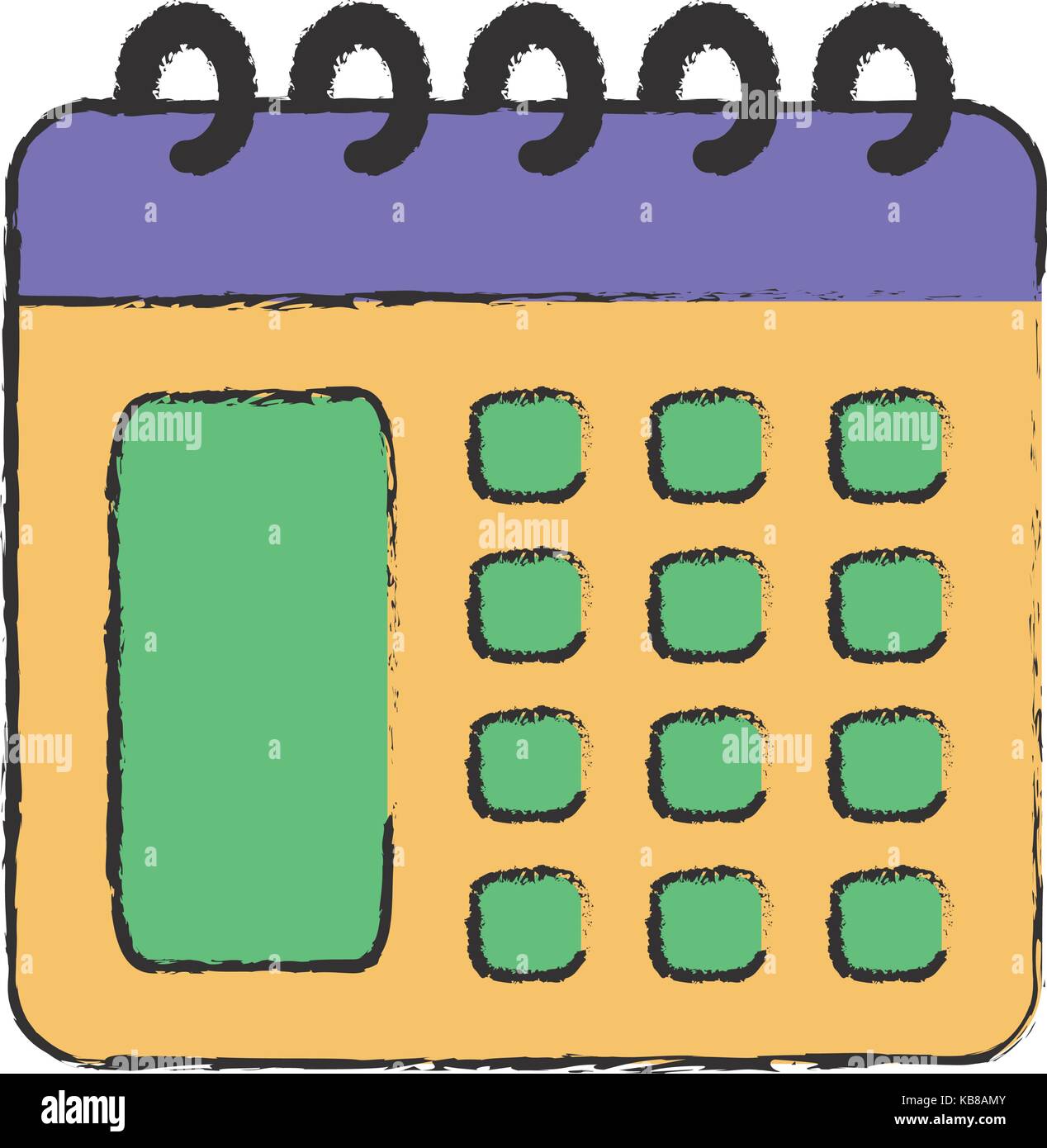 calendar icon over white background vector illustration Stock Vector ...