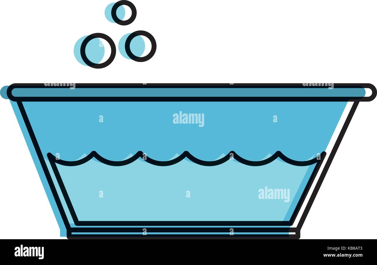 plastic laundry container with water Stock Vector Image & Art - Alamy