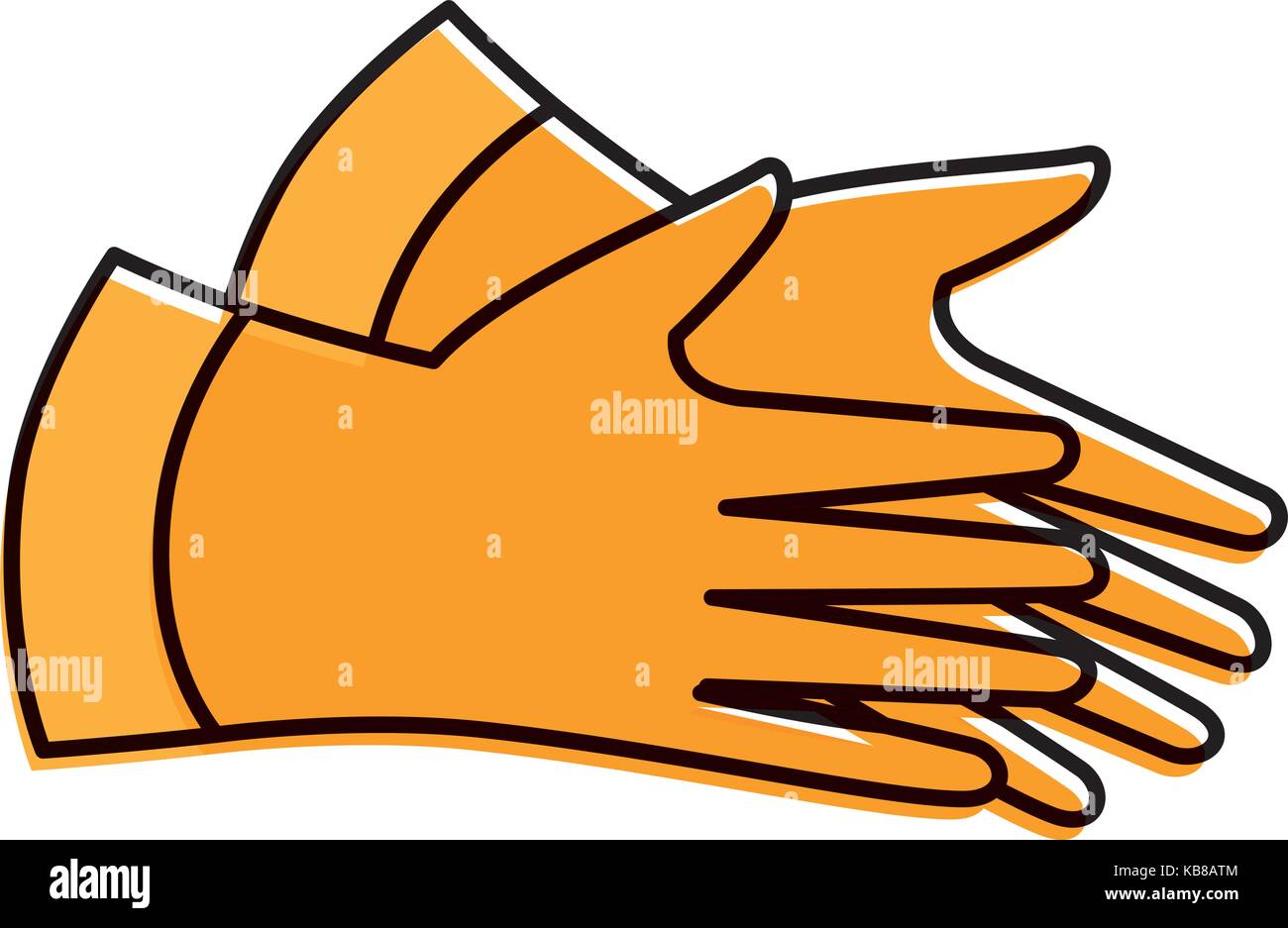 rubber gloves isolated icon Stock Vector Image & Art - Alamy