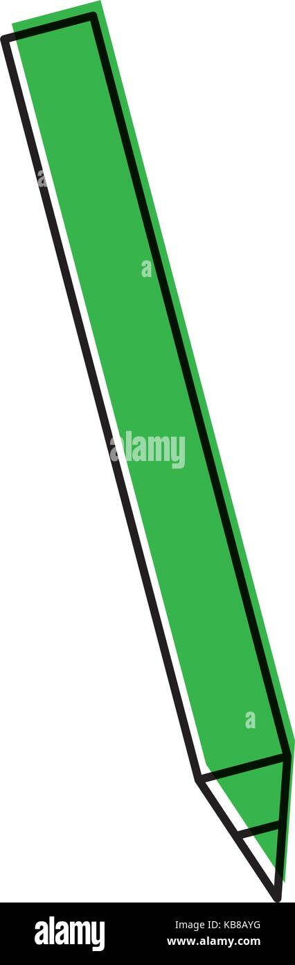 school color paint write drawn object element icon Stock Vector Image ...