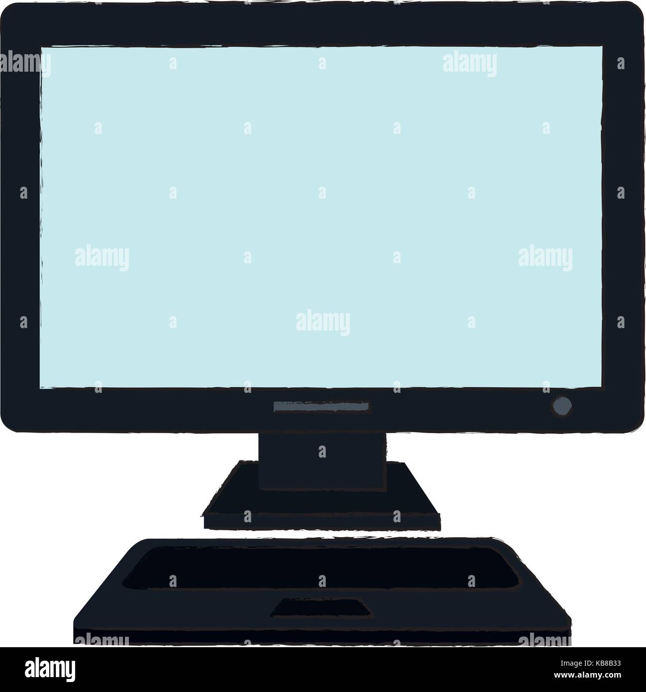 computer desktop isolated icon Stock Vector Image & Art - Alamy