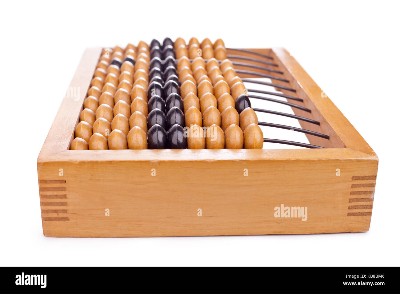 Accounting abacus isolated on white background Stock Photo - Alamy