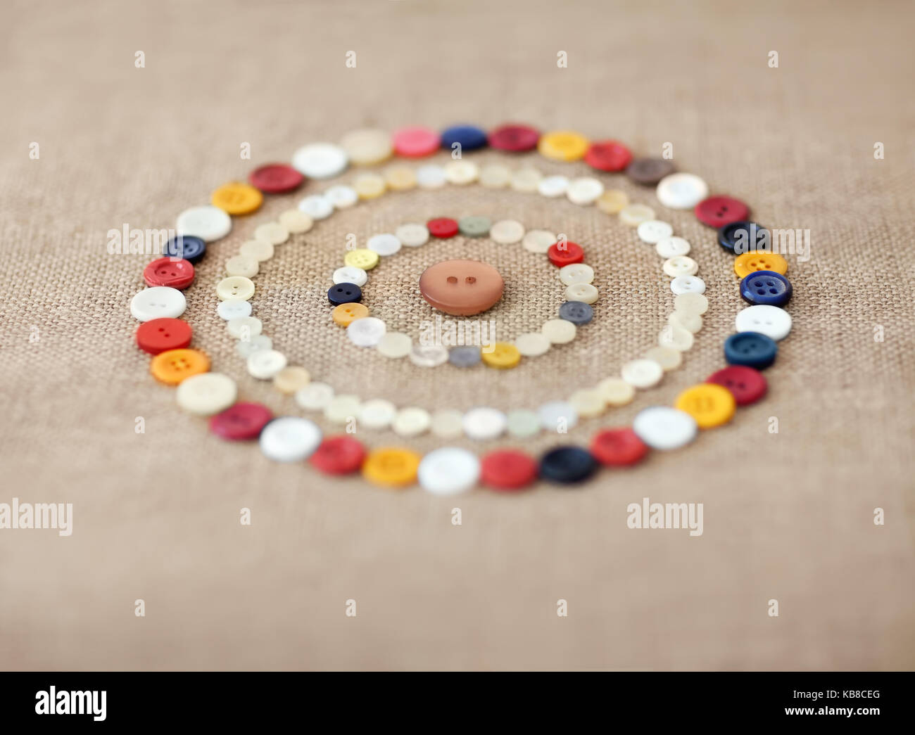 Circles of colorful sewing buttons. Background Stock Photo - Alamy