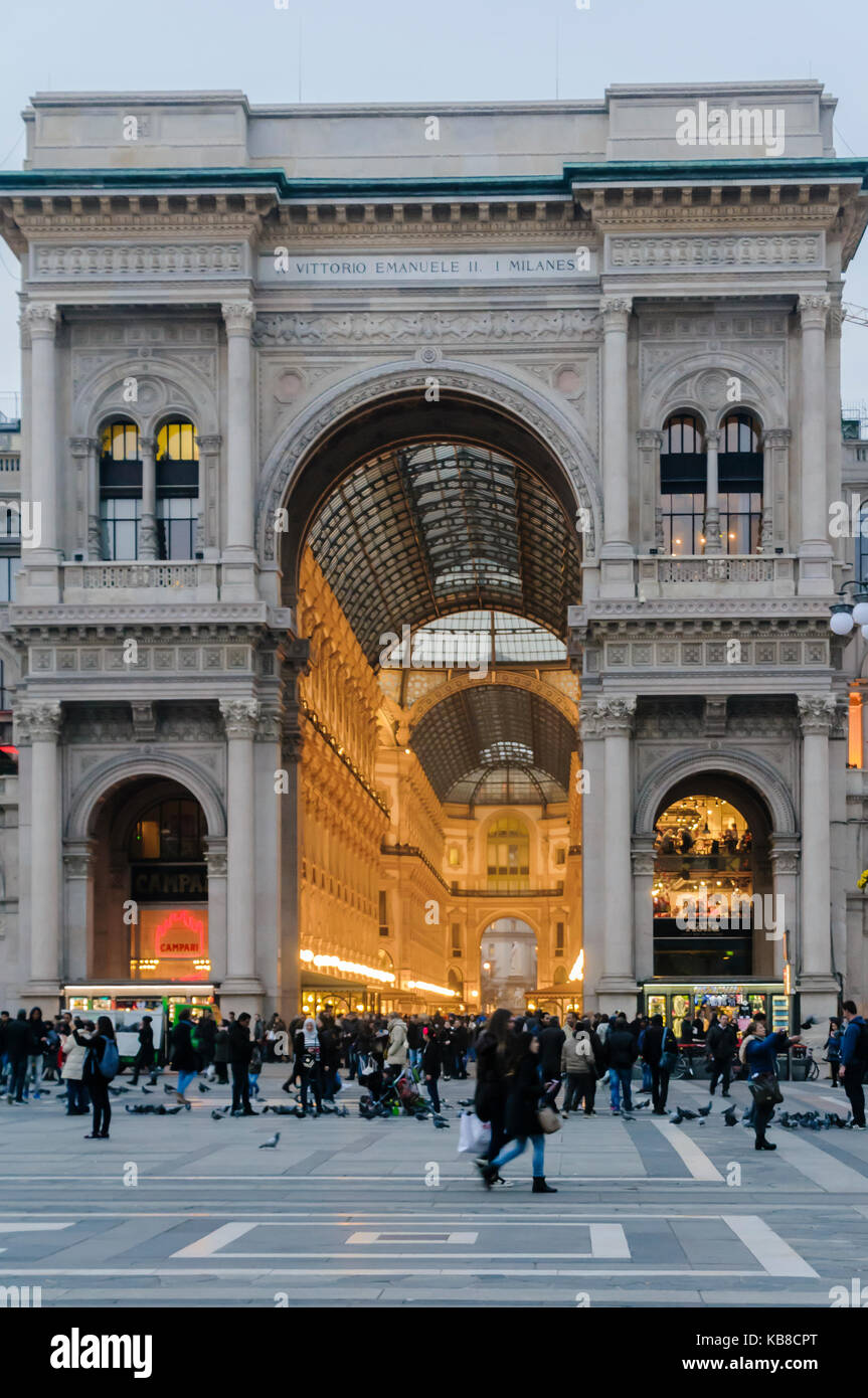 Galleria Vittorio Emanuele II, a shopping arcade specialising in ...