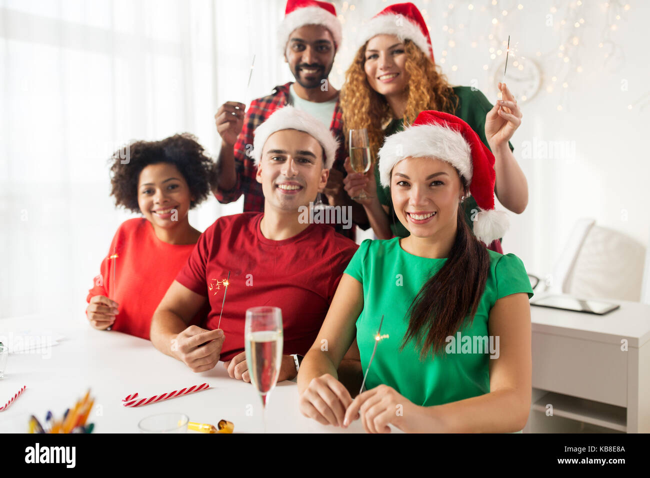 Office christmas celebration concept hi-res stock photography and ...