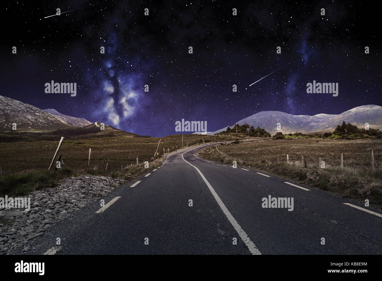 Starry night sky drive hi-res stock photography and images - Alamy