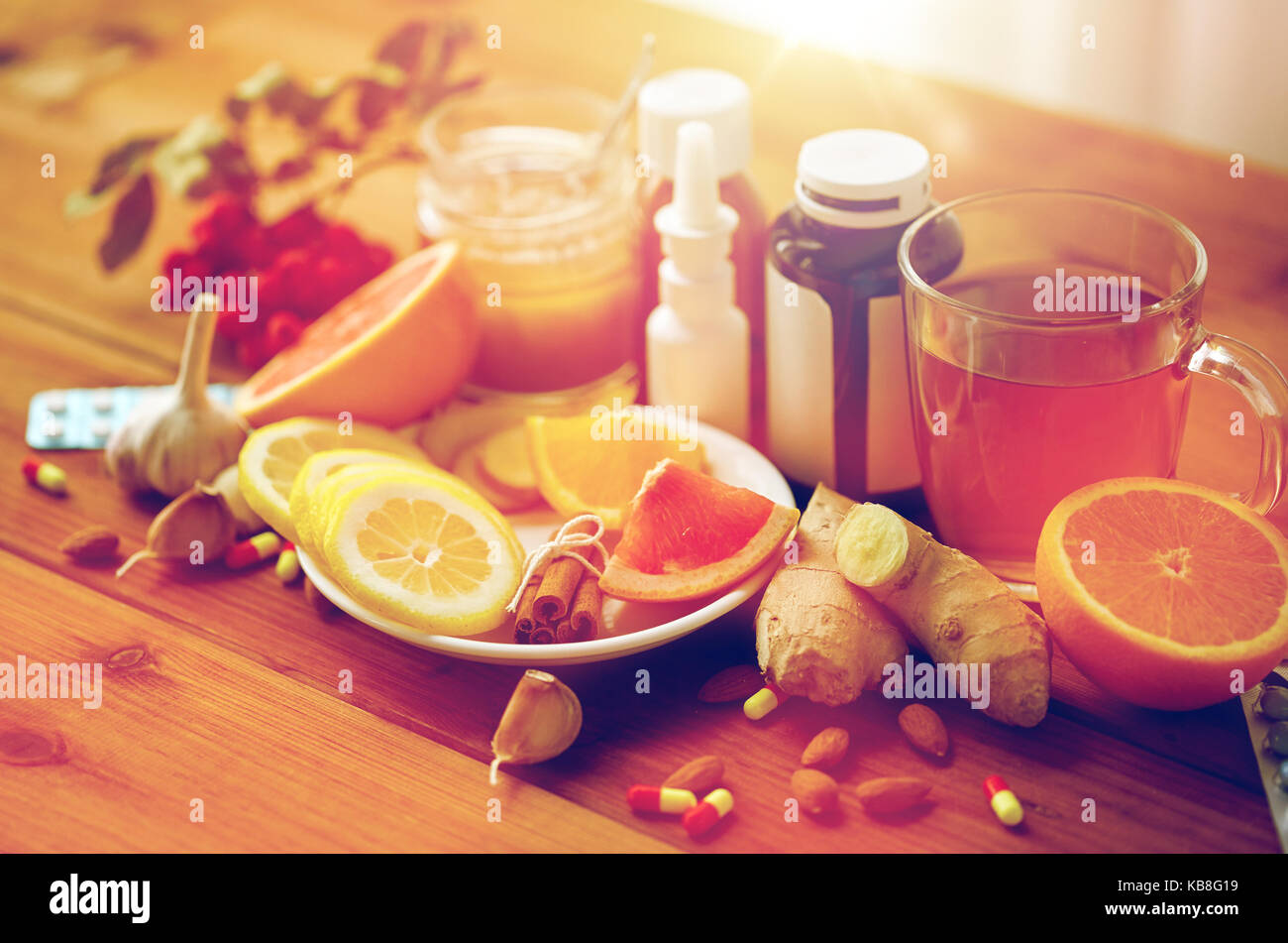 traditional medicine and synthetic drugs Stock Photo - Alamy