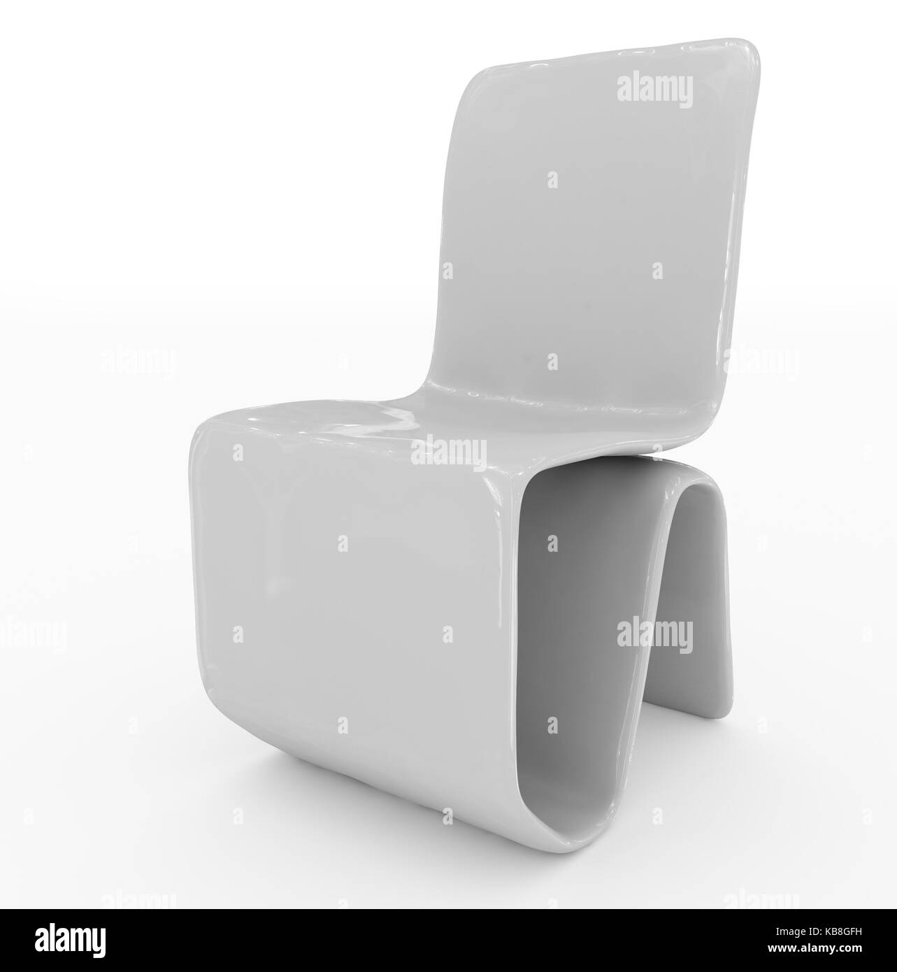 Modern white chair hi-res stock photography and images - Alamy