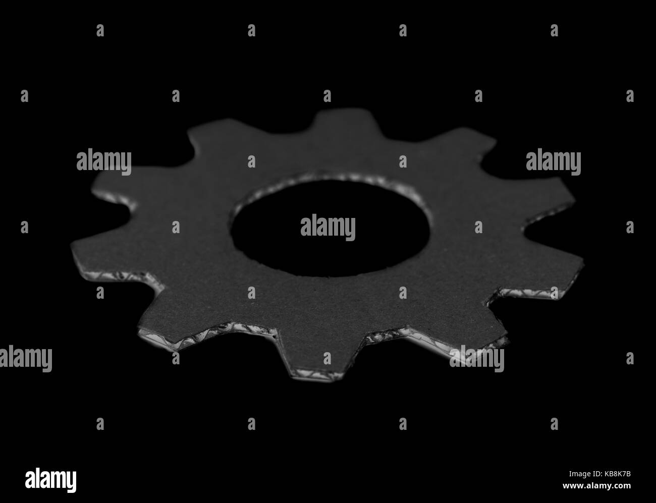 Wheel gear on black background Stock Photo - Alamy
