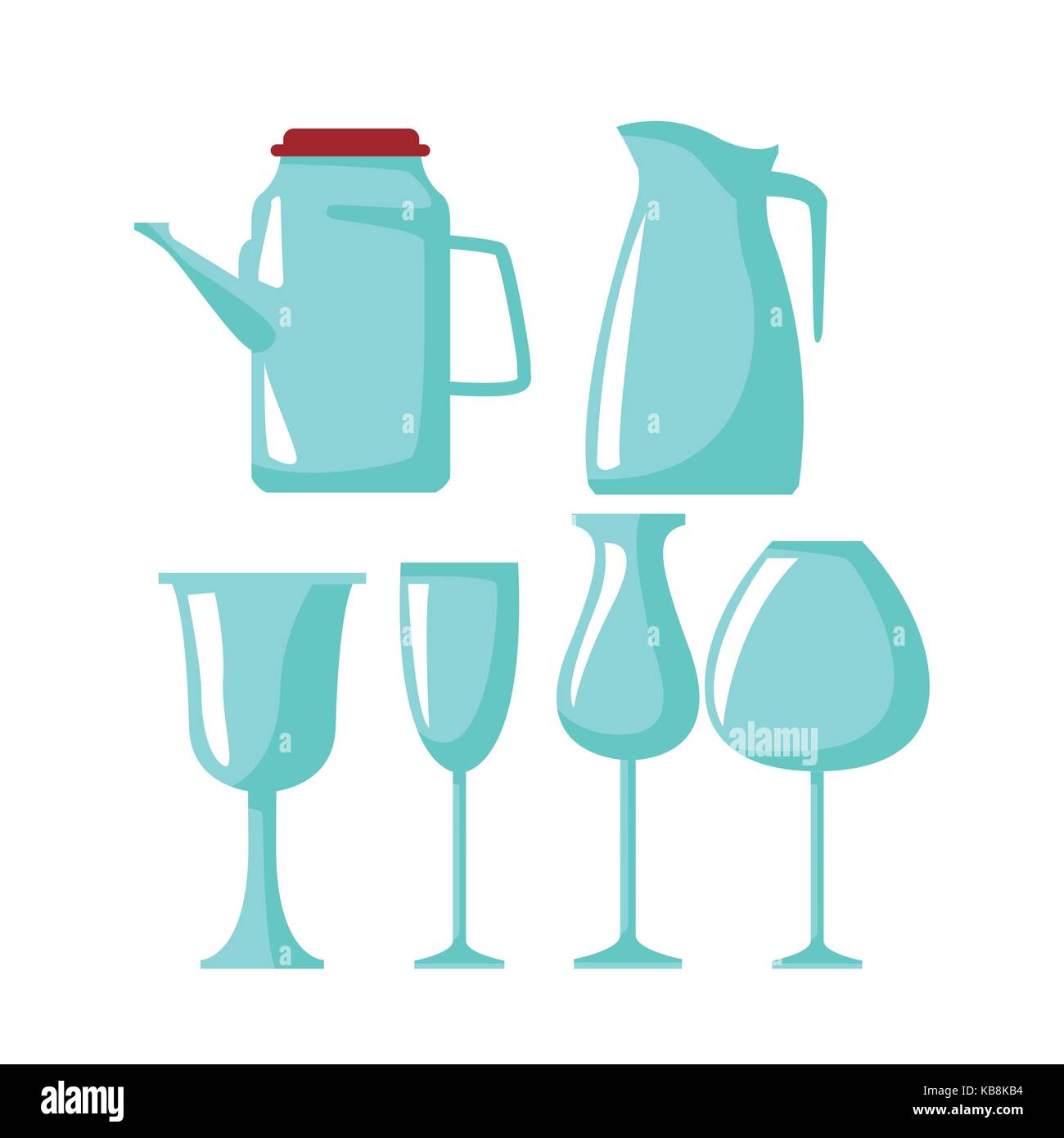 Fragile cups Stock Vector Images - Alamy