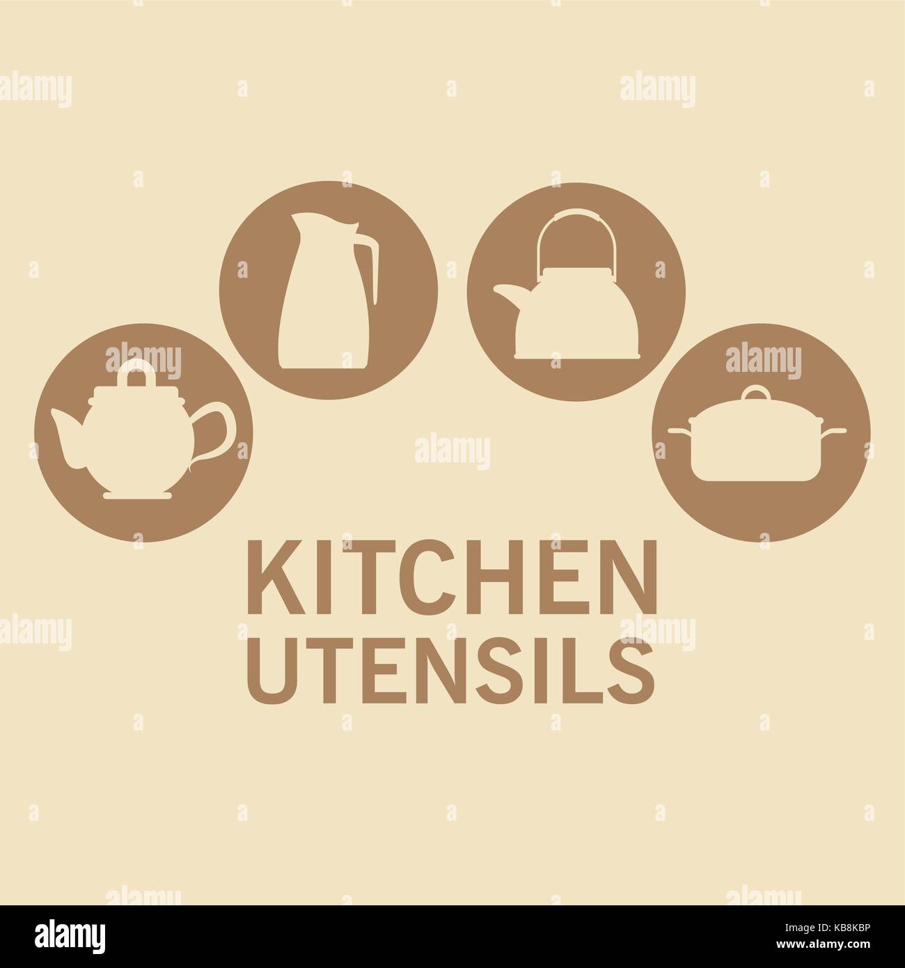 Kitchen utensils icons Stock Vector Image & Art - Alamy