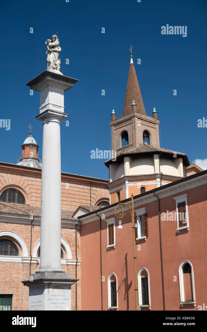 Forli (Emilia Romagna, Italy): exterior of historic buildings in ...