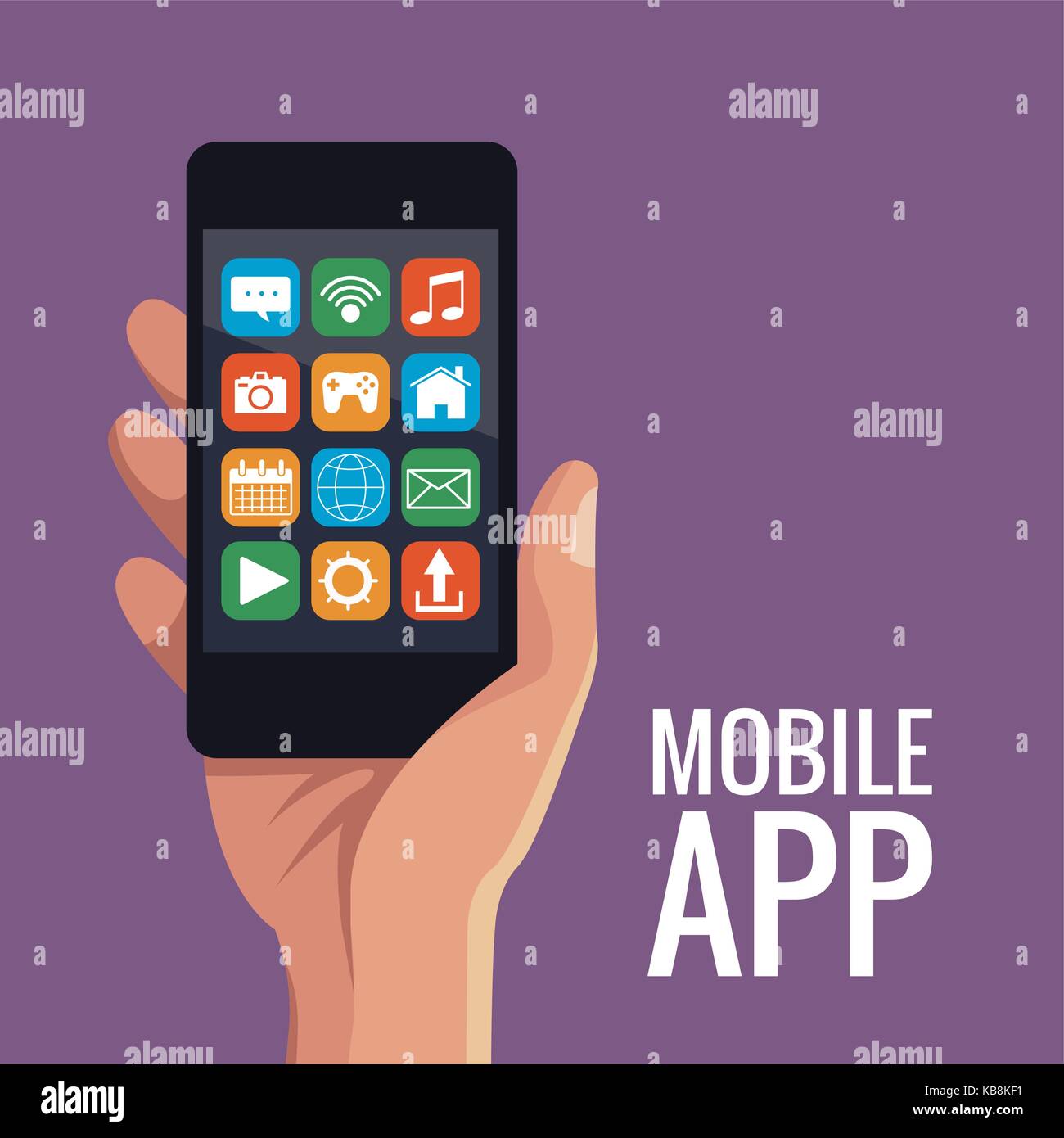 Mobile smartphones app Stock Vector Image & Art - Alamy