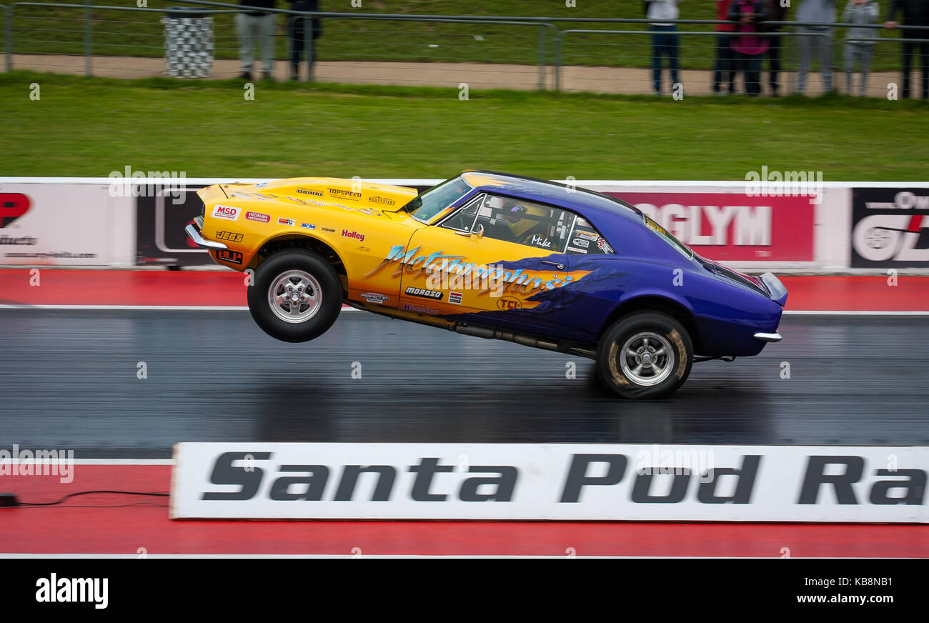 Drag Racing Cars compete at Nationals 2017 Santa Pod Stock Photo - Alamy
