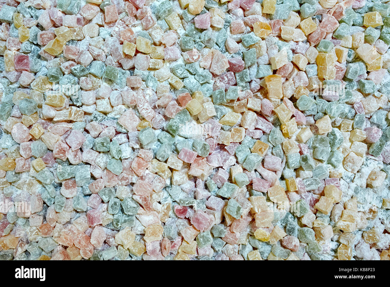 Closeup of turkish delight jelly pieces in various colors Stock Photo ...