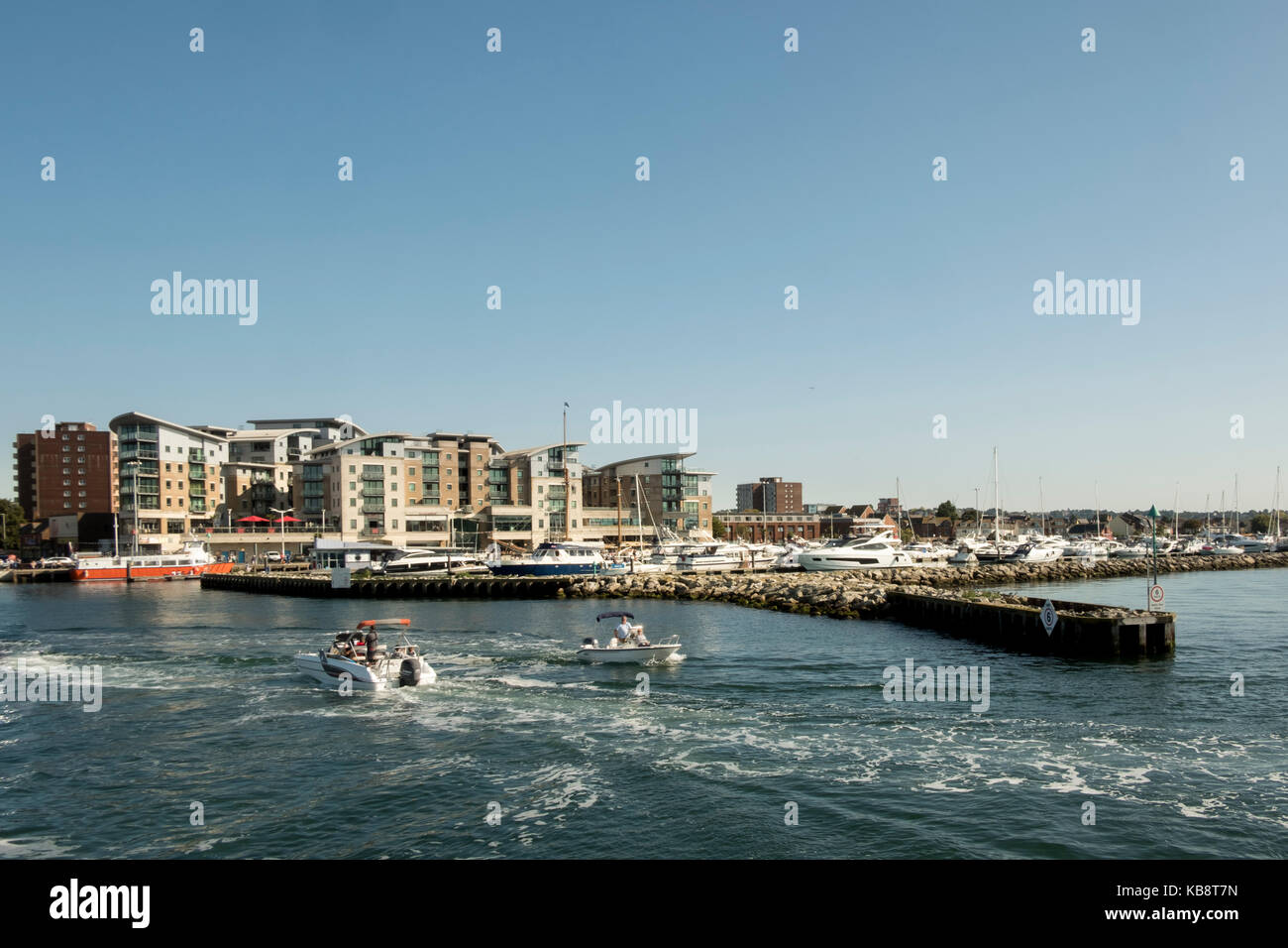 Poole Quay Dorset the Vibrant Quayside of Poole with residential ...