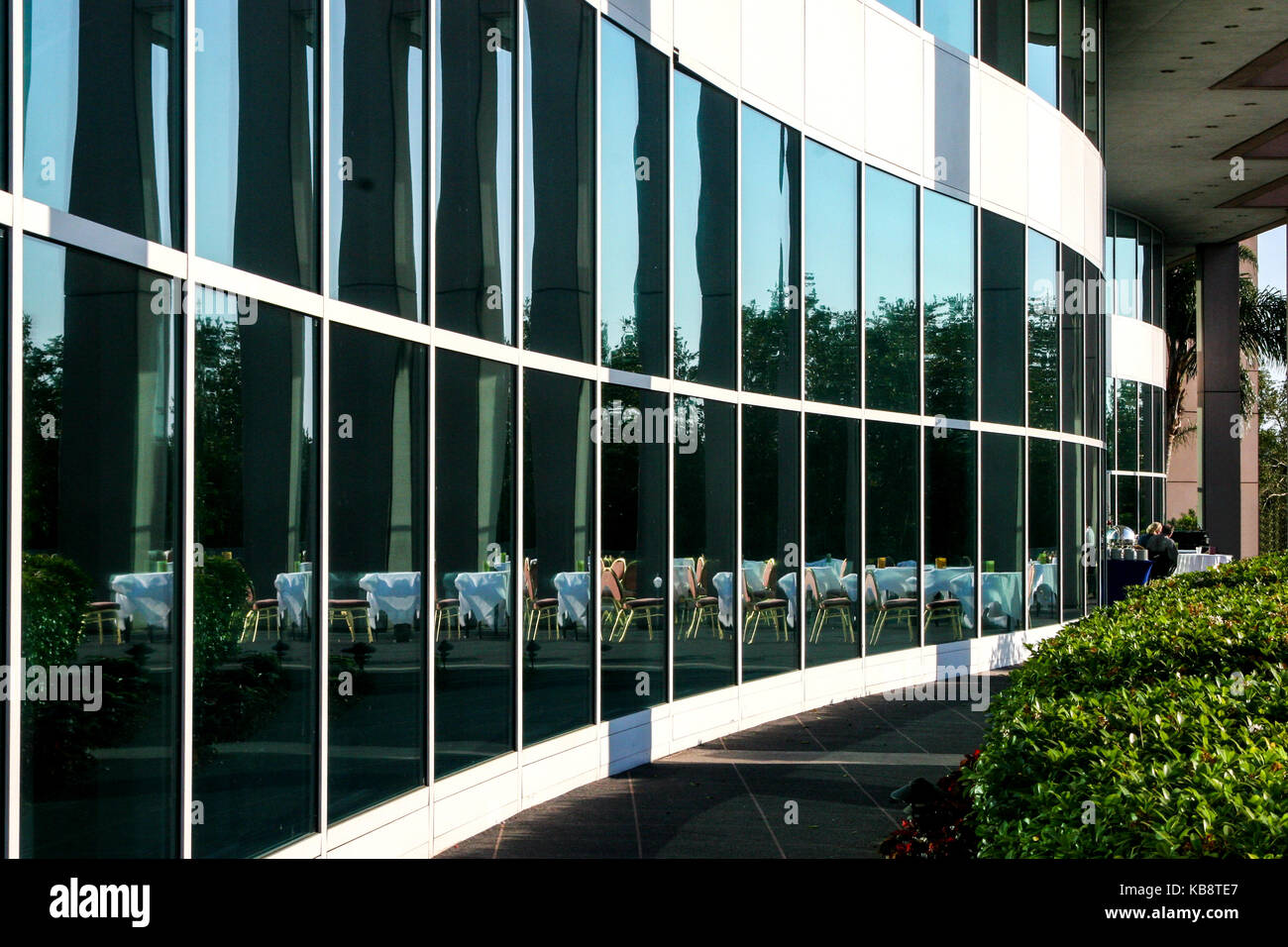 Reflections in the windows of a building Stock Photo - Alamy