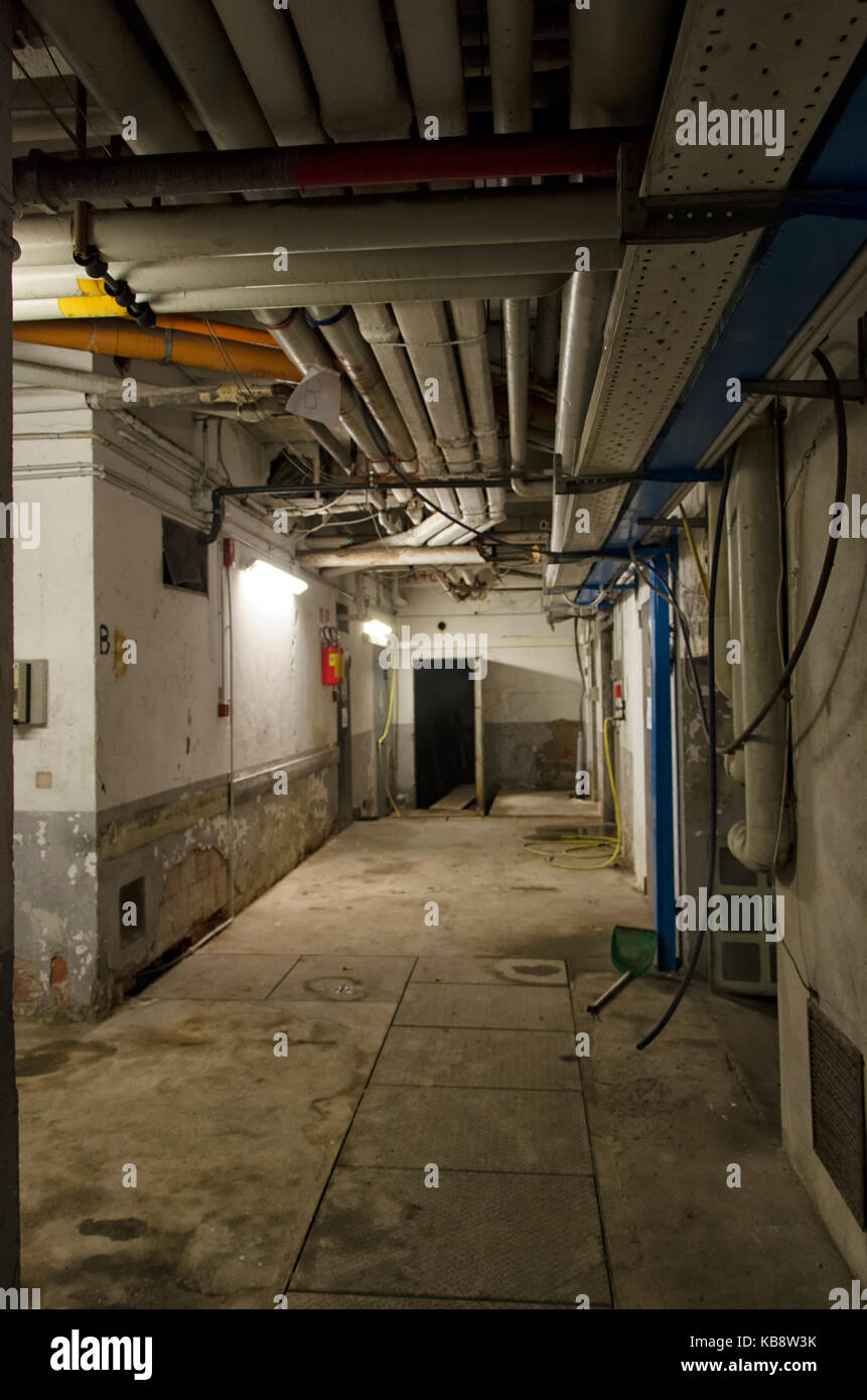 View of underground building perfect for a movie set Stock Photo - Alamy