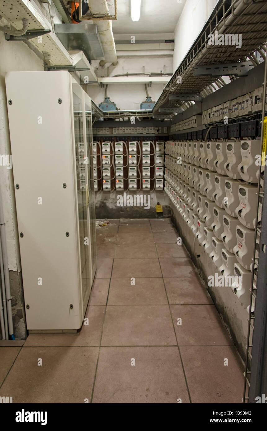 Example of the need for electricity in a building Stock Photo - Alamy