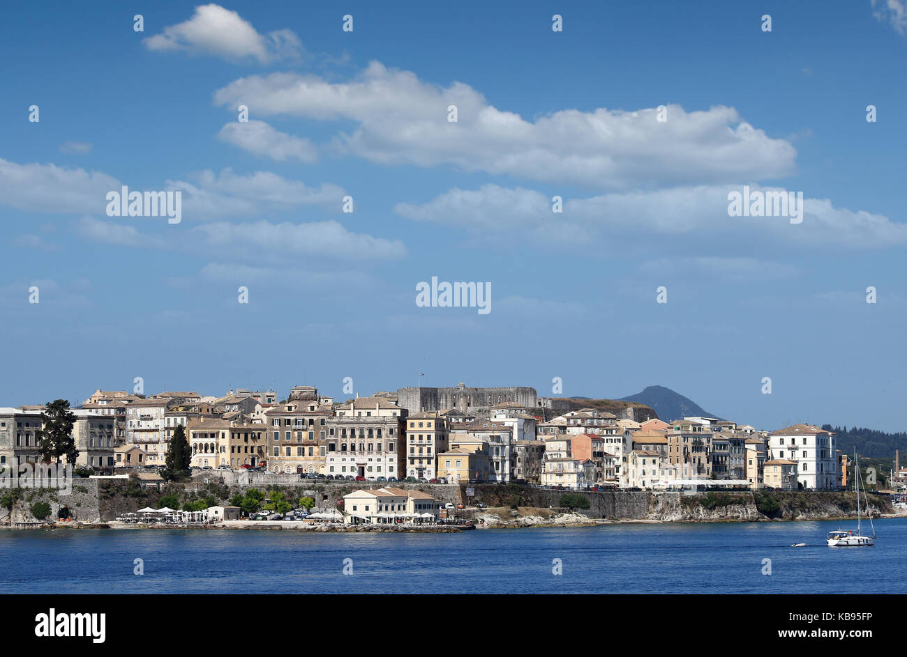 old Corfu town buildings Greece Stock Photo - Alamy