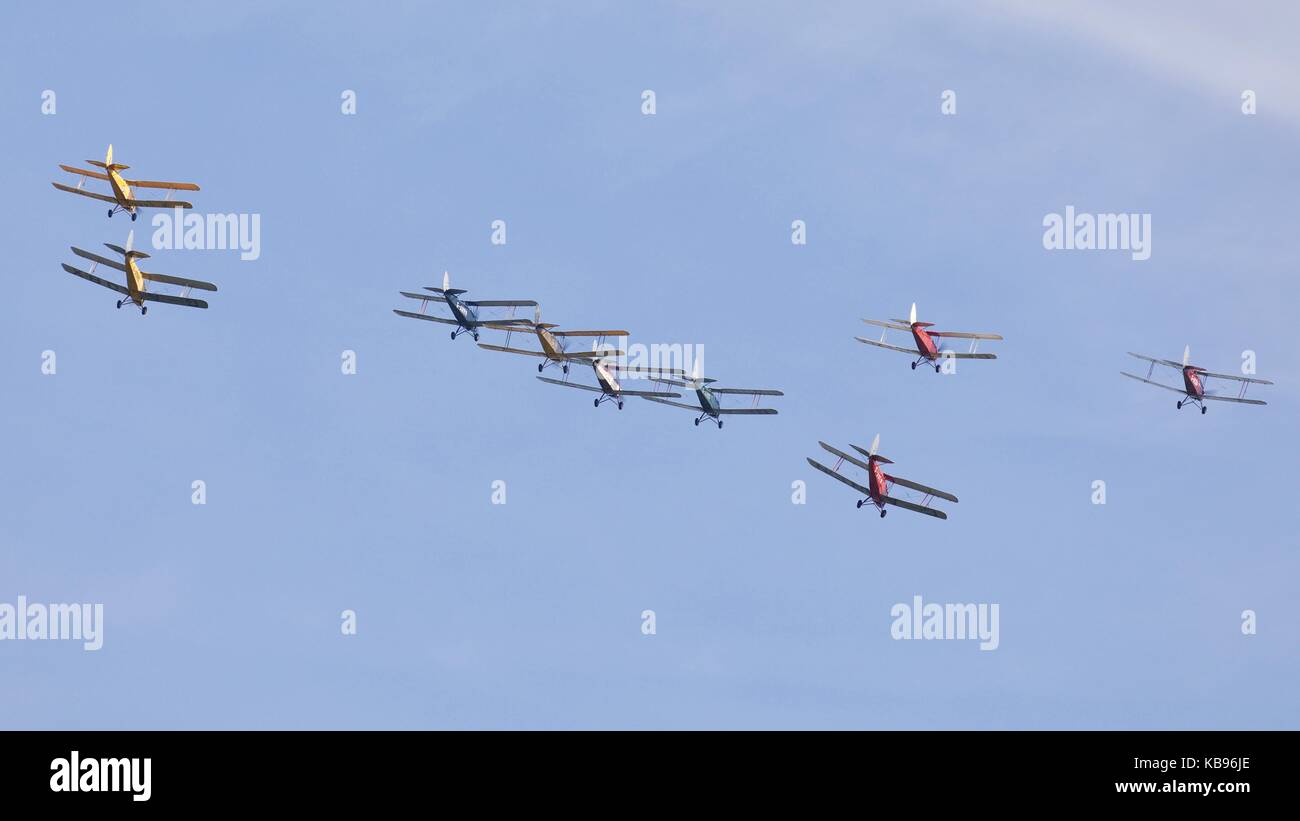 Tiger 9 Aeronautical Display Team Stock Photo - Alamy