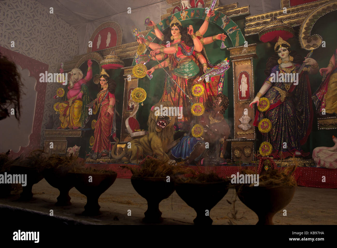 Durga Puja festival being celeberated inIndia Stock Photo - Alamy