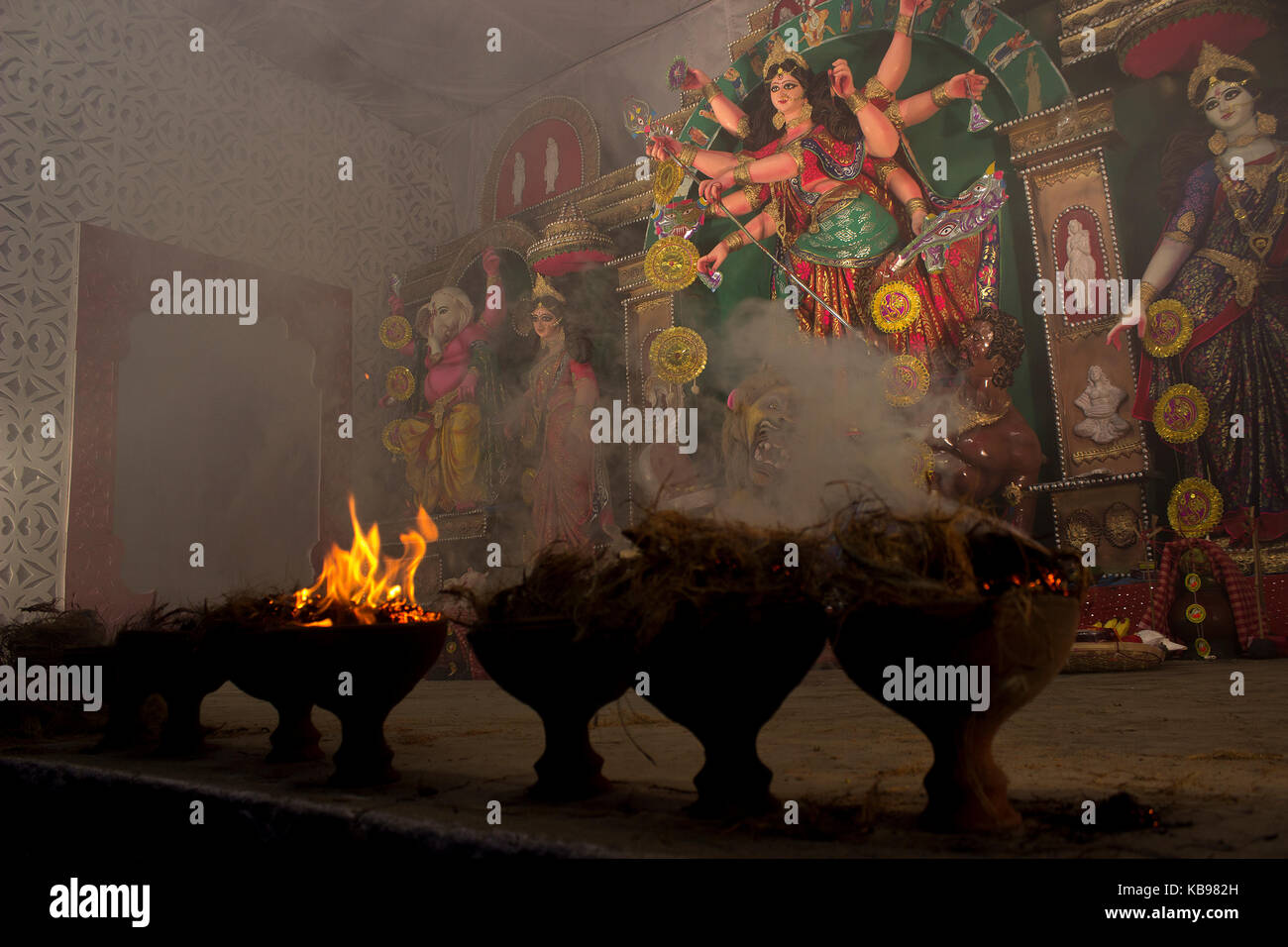 Durga Puja festival being celeberated inIndia Stock Photo - Alamy
