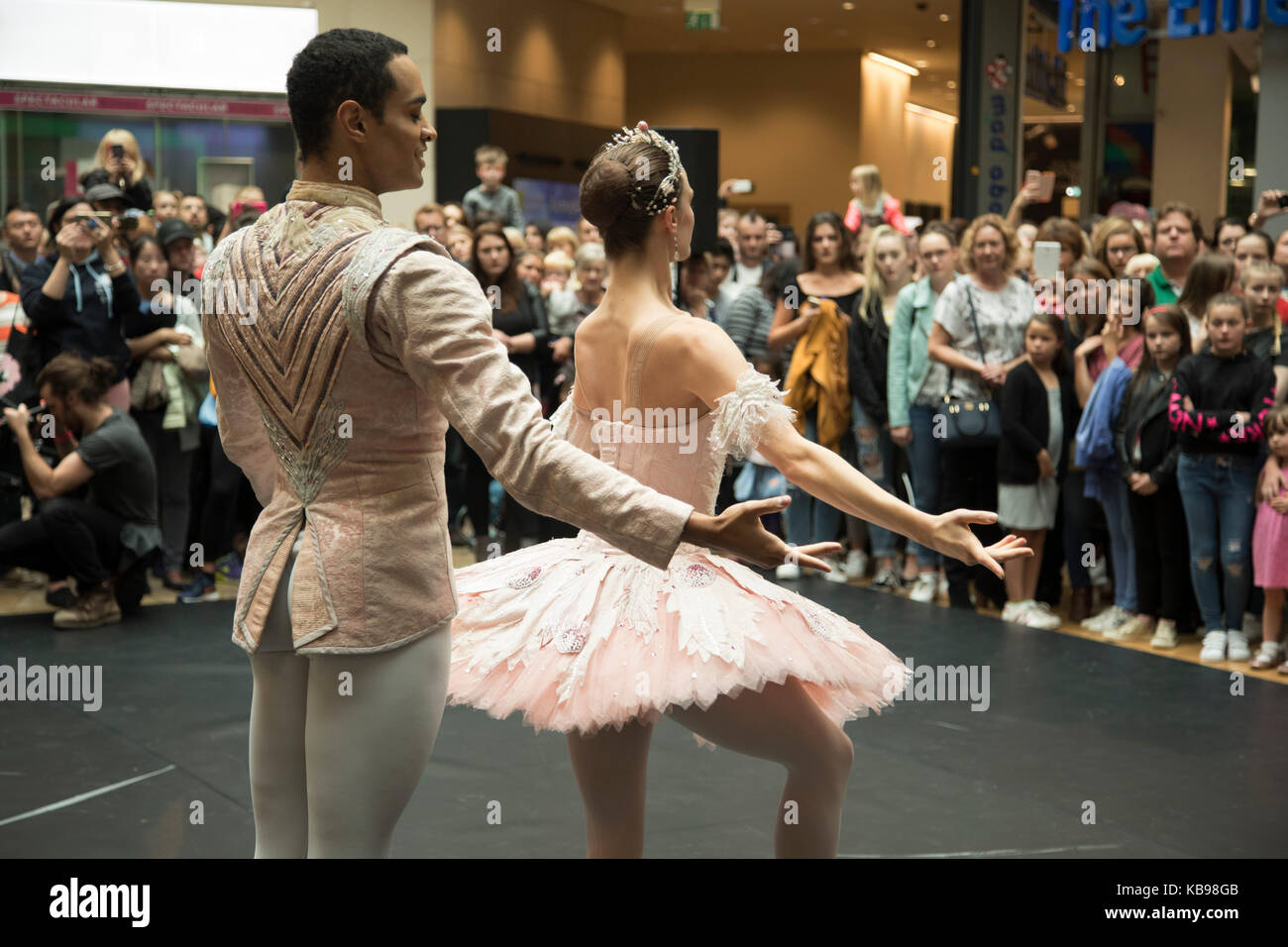 Members of the Birmingham Royal Ballet perform a section from The ...