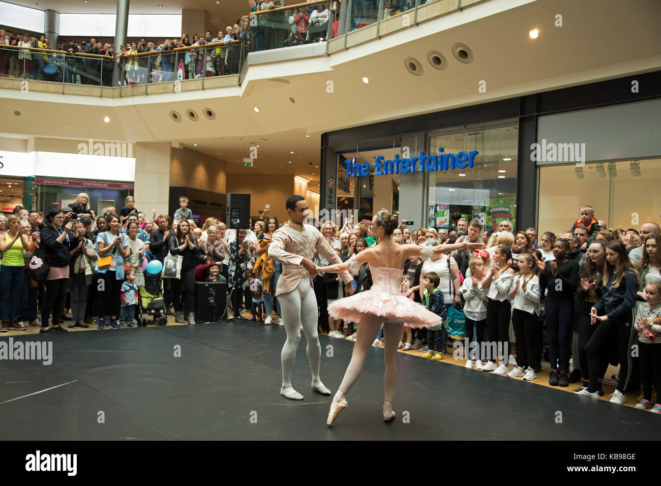 Members of the Birmingham Royal Ballet perform a section from The ...
