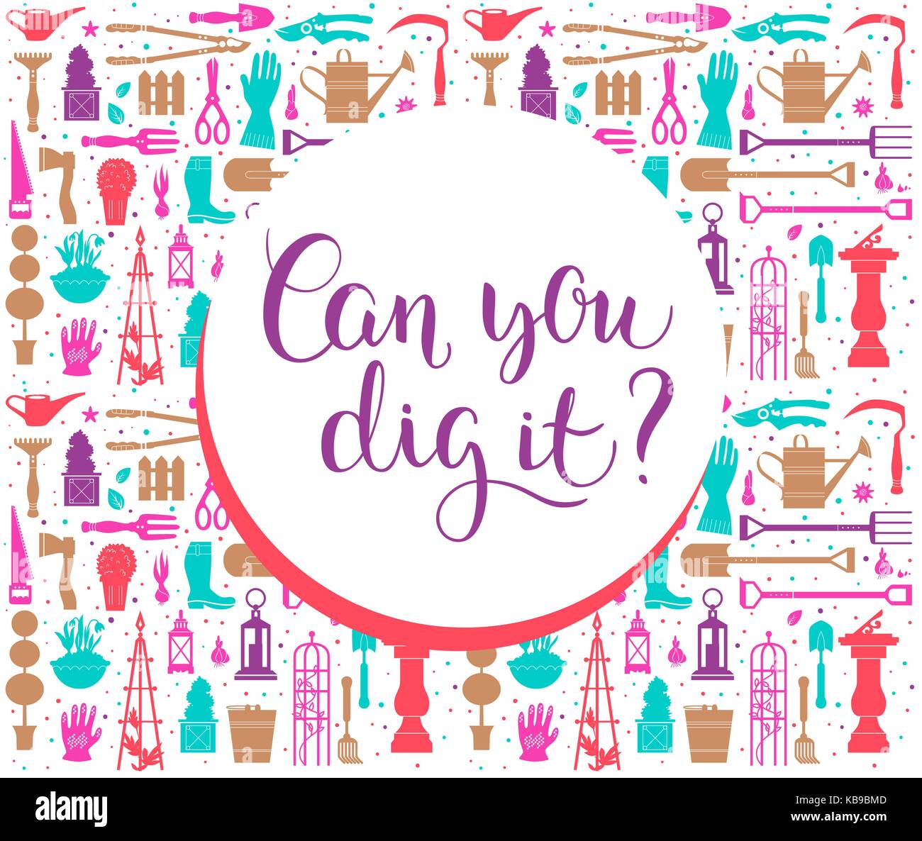 Can you dig card Stock Vector Image & Art - Alamy