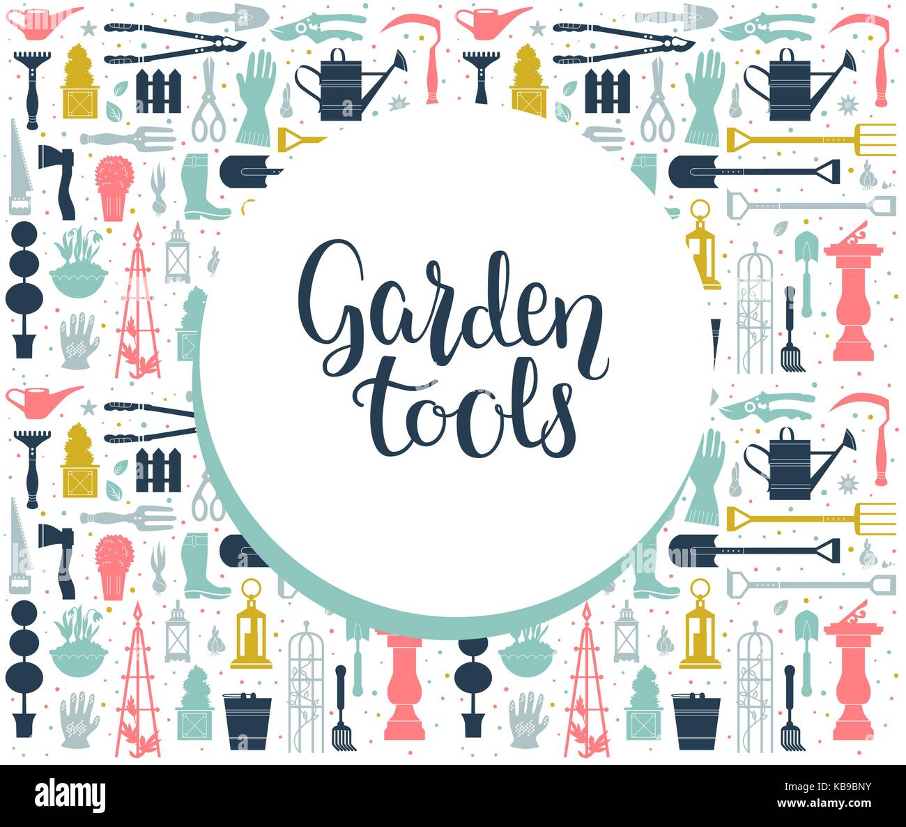 Garden tool card Stock Vector Image & Art - Alamy