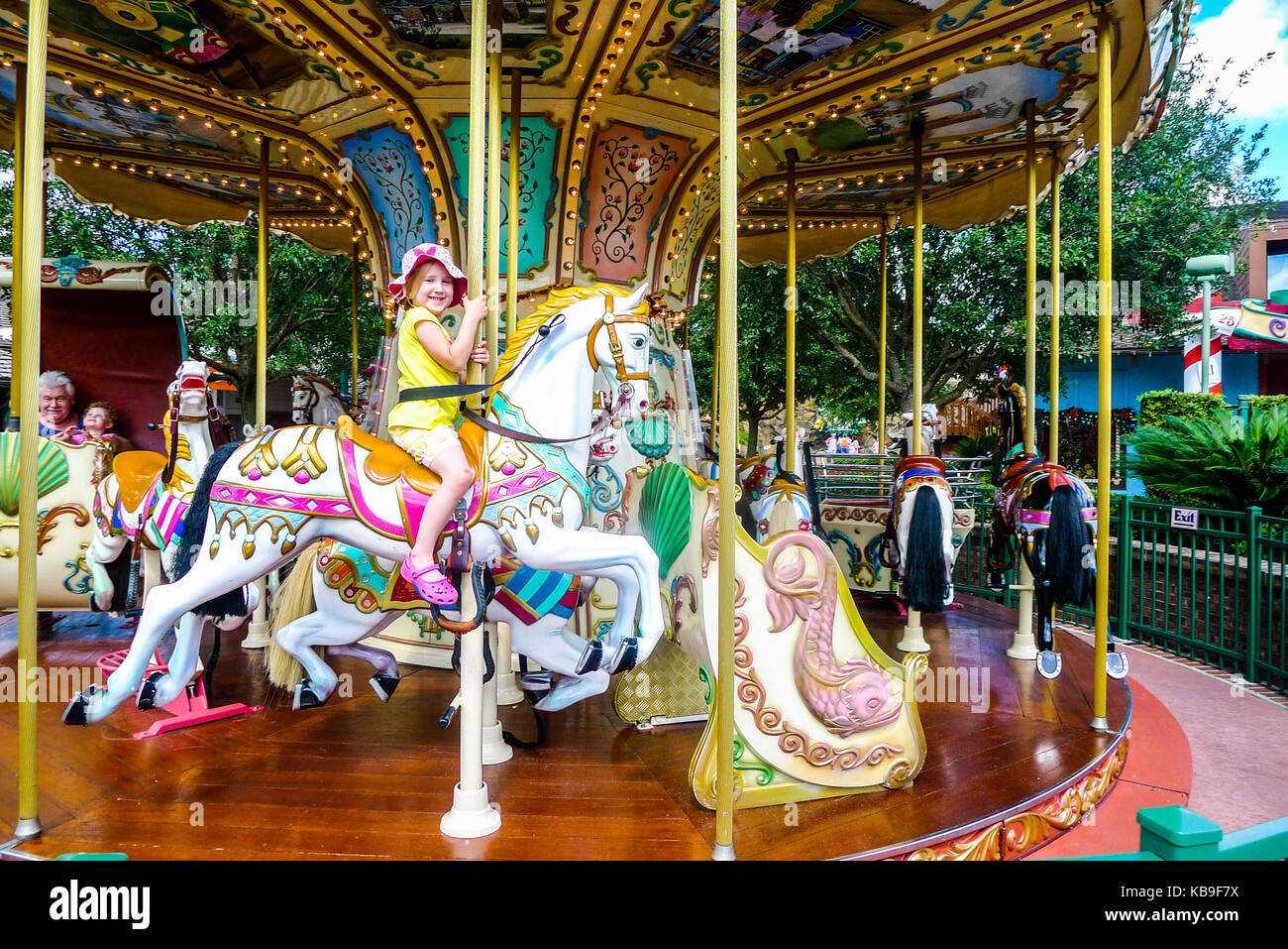 Magic kingdom orlando carousel hi-res stock photography and images - Alamy