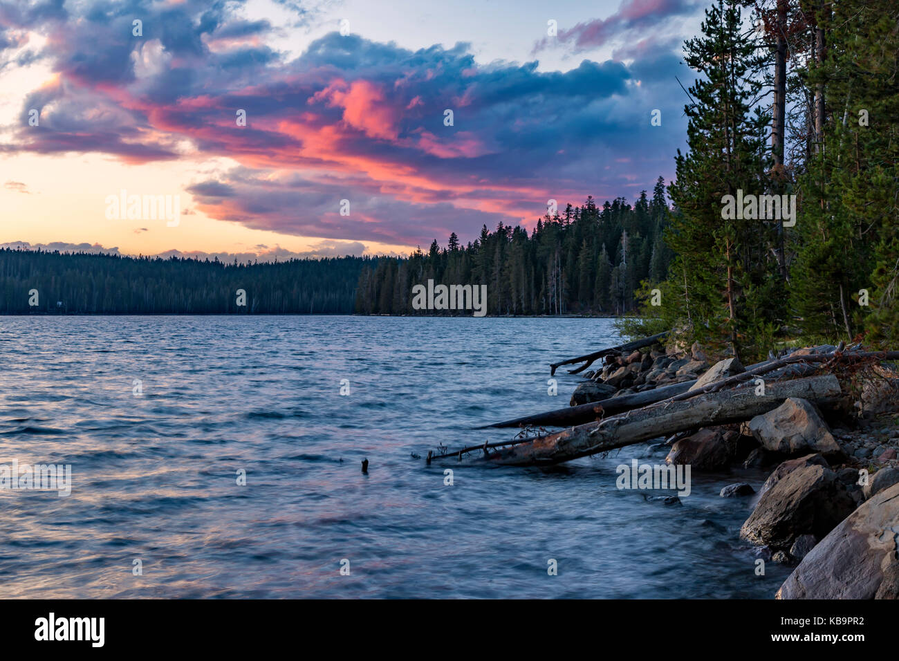 Juniper lake in lassen national park hi-res stock photography and ...