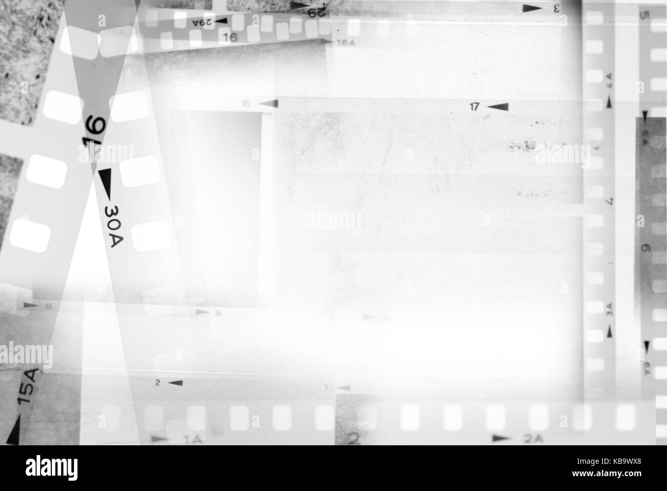Overlapping film negative frames background Stock Photo - Alamy