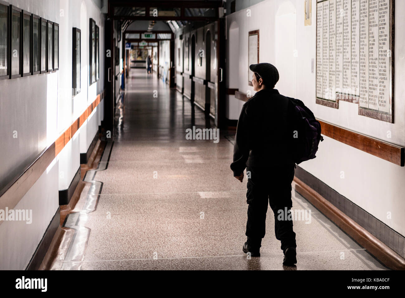 Man walking along victorian hi-res stock photography and images - Alamy