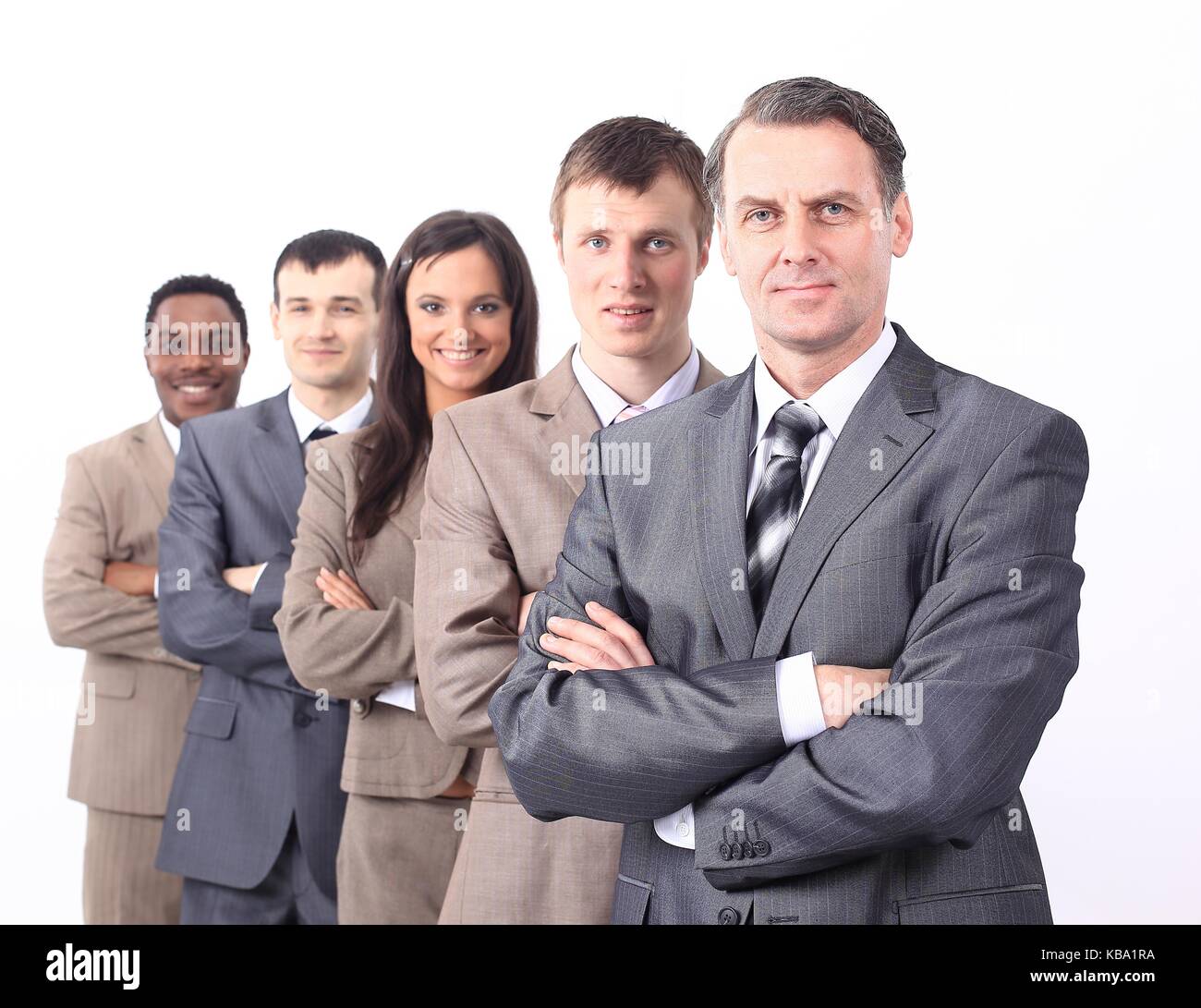 concept of team work. confident business team Stock Photo - Alamy