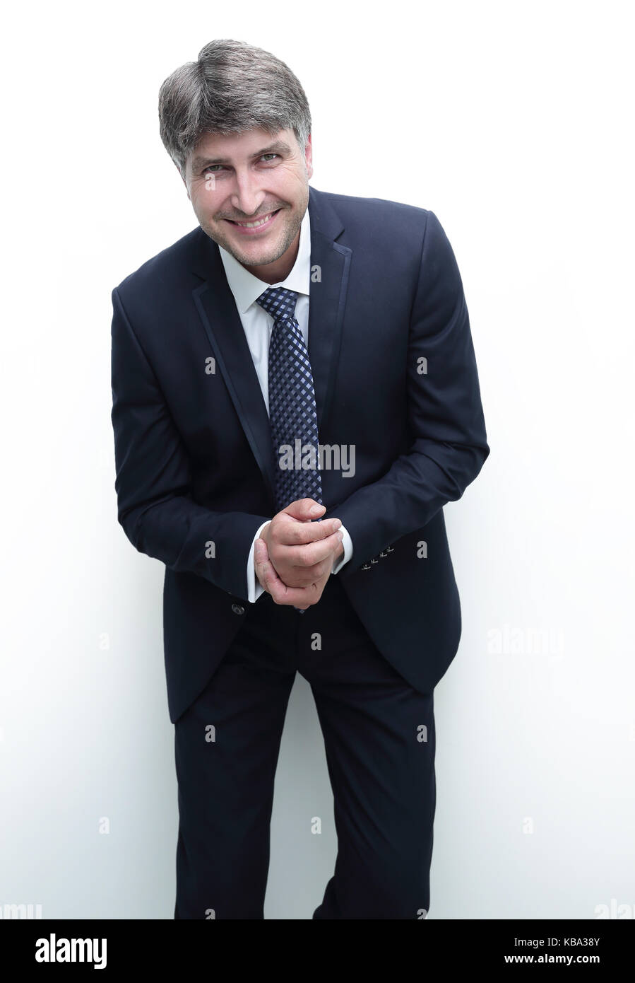 Portrait of a friendly businessman. Photo with copy space Stock Photo ...