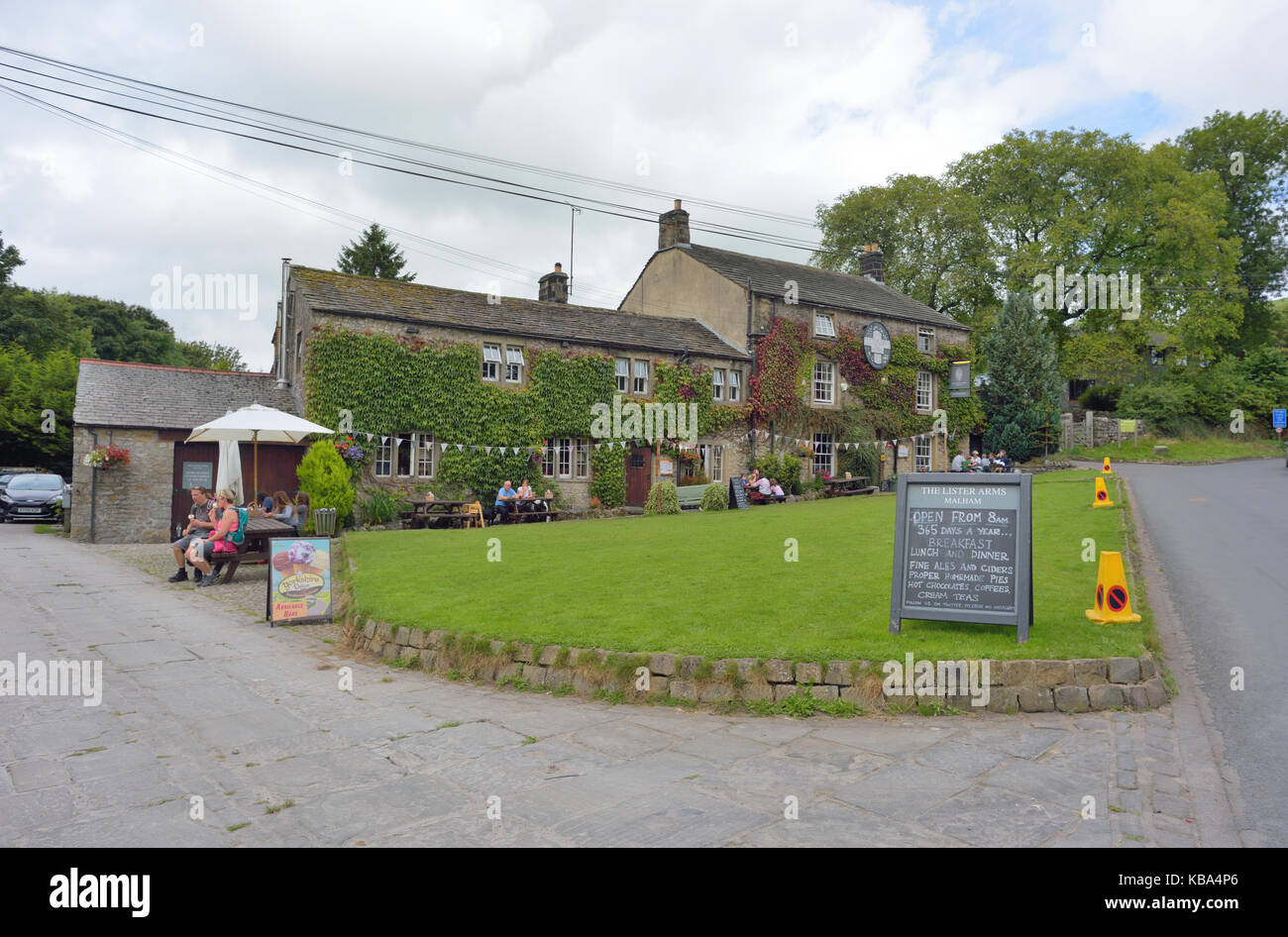 The Lister Arms, Malham, Yorkshire Stock Photo - Alamy