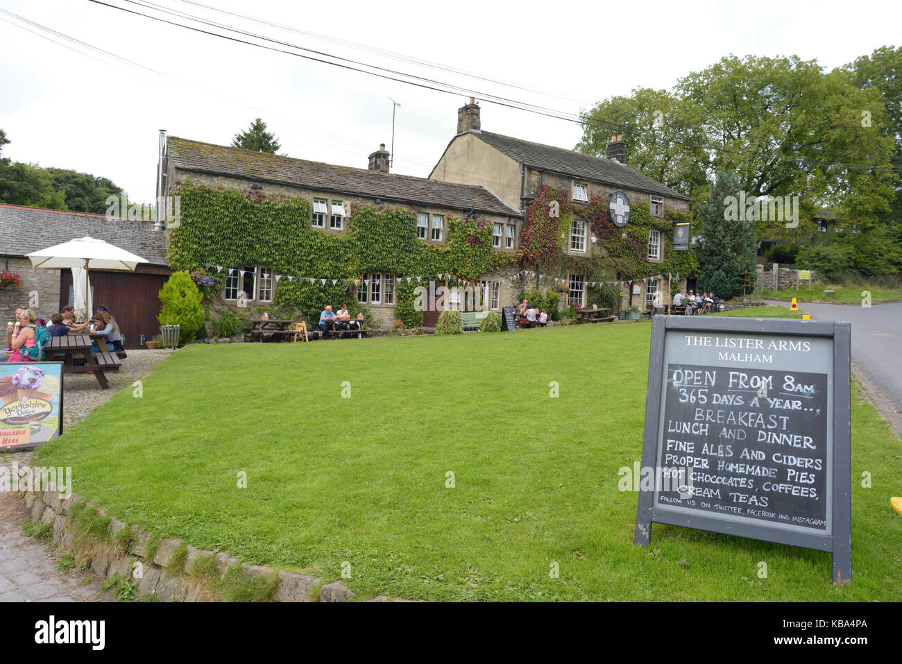 The Lister Arms, Malham, Yorkshire Stock Photo - Alamy