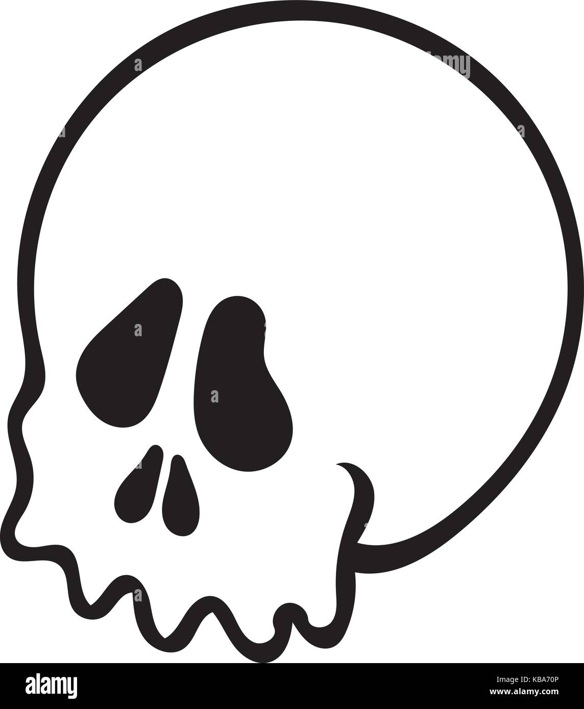 Sad face drawing Stock Vector Images - Alamy