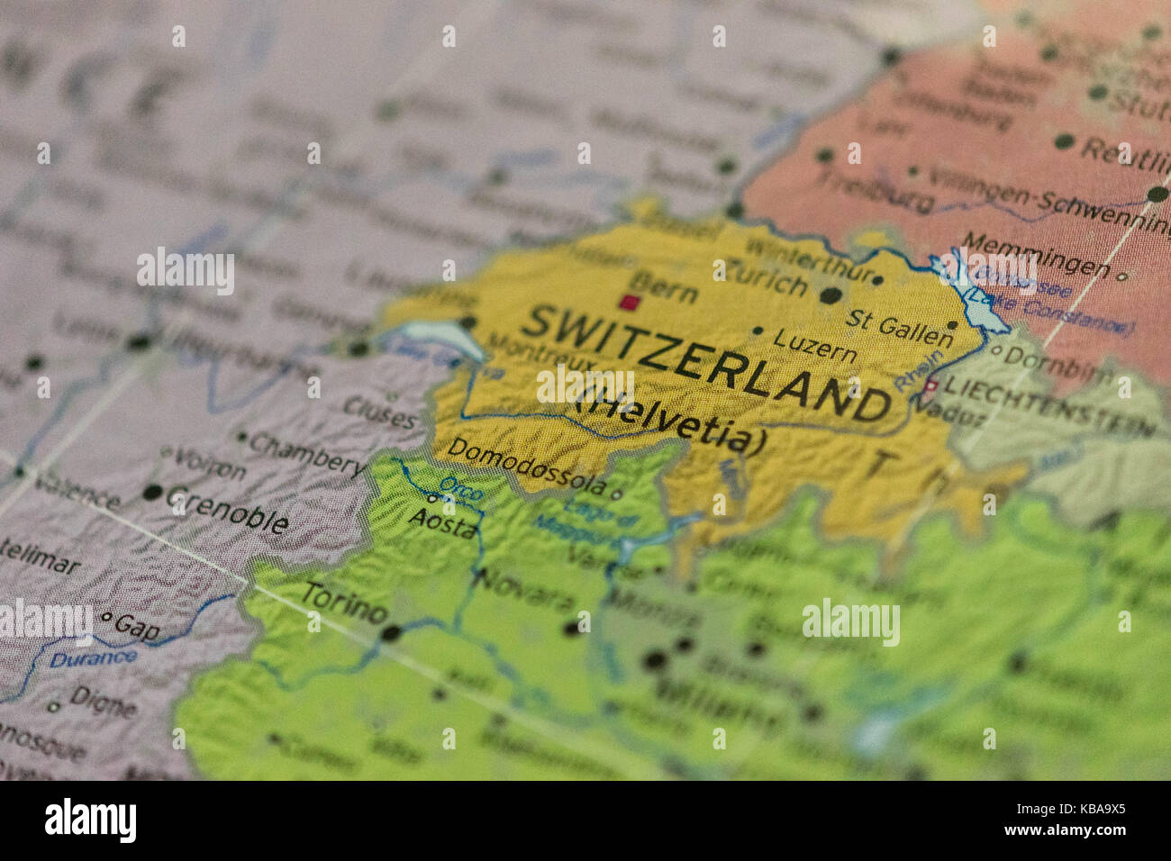Bern switzerland europe map hi-res stock photography and images - Alamy