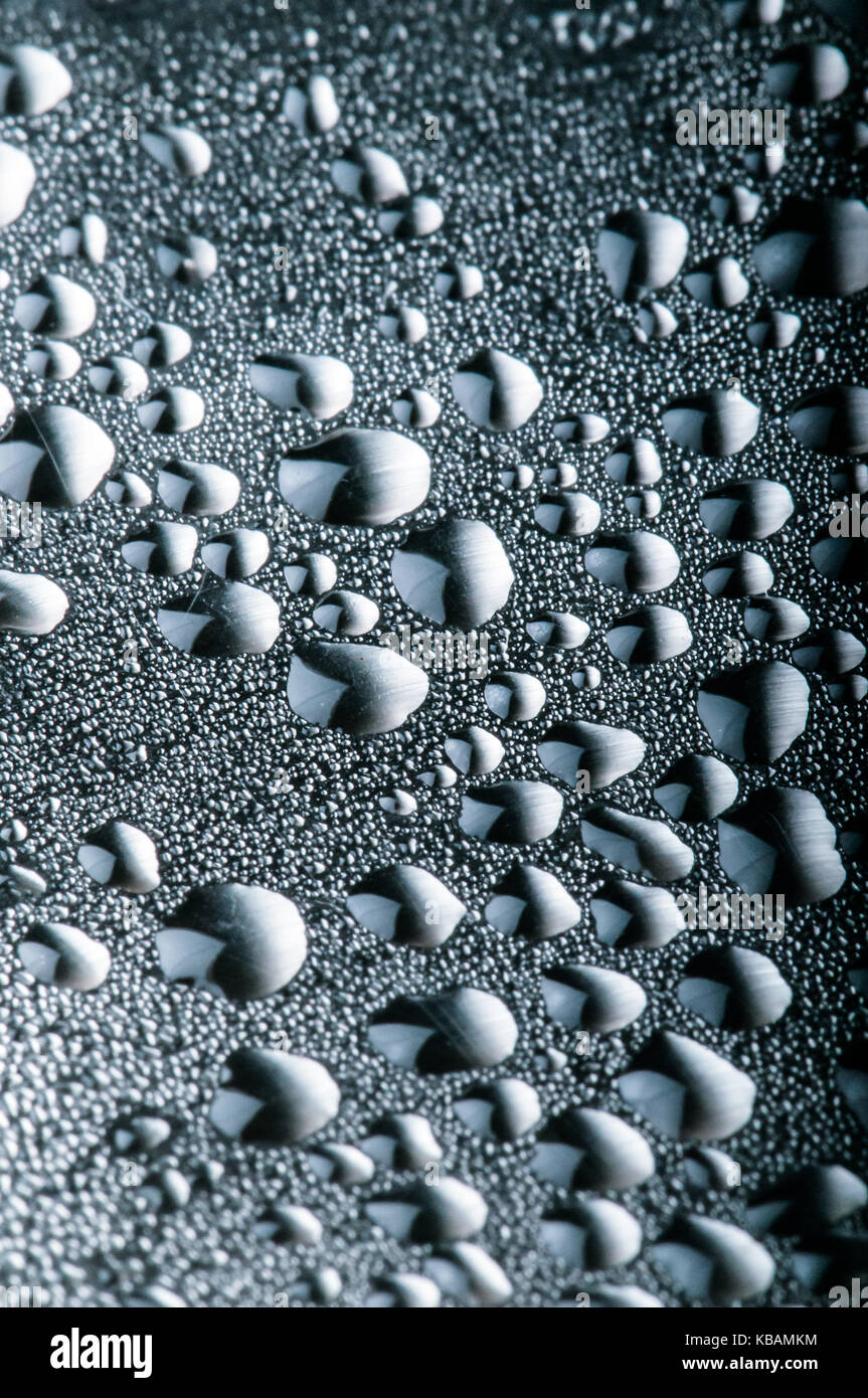Water Condensation on Stainless Steel Pan Lids Stock Photo - Alamy