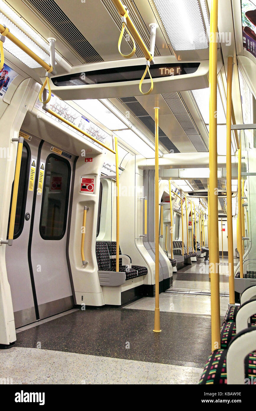 LONDON, UNITED KINGDOM - February 10: Transport for London Circle line ...