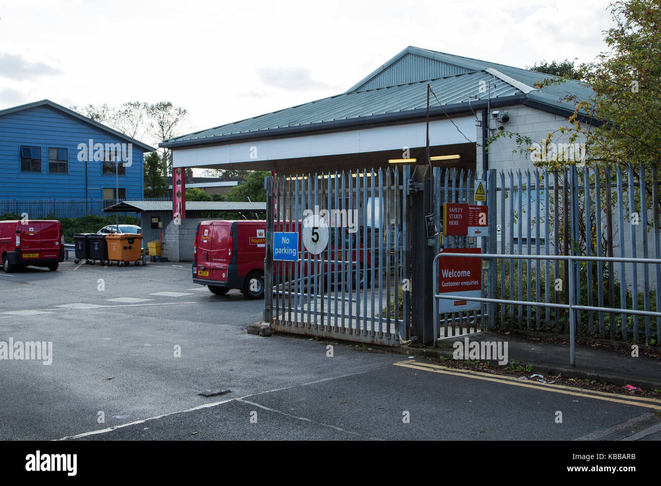 Royal Mail Delivery Office In Leigh, England, UK Stock Photo - Alamy