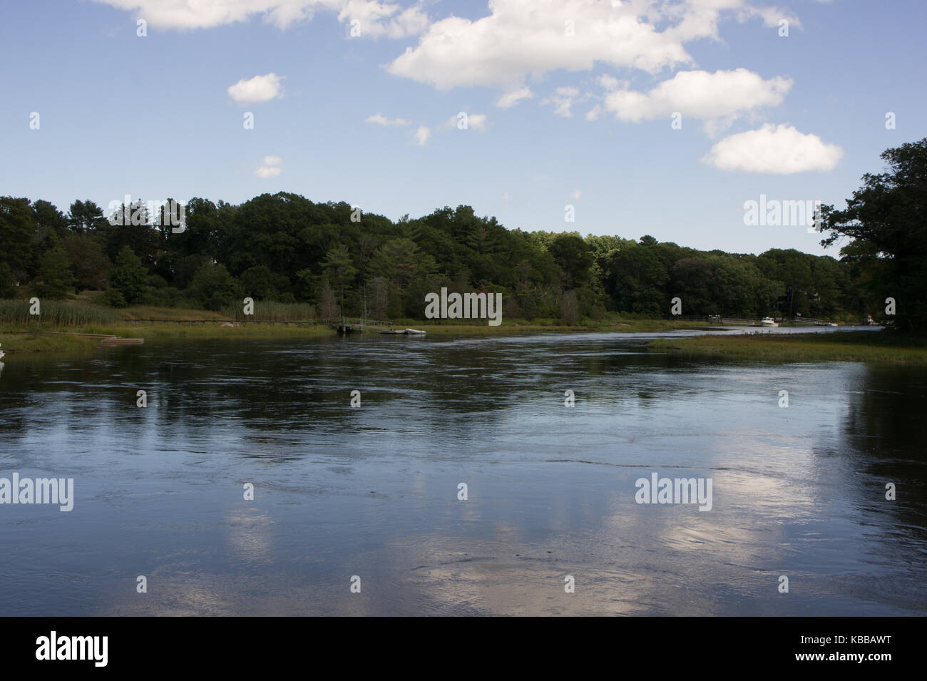 North River, Norwell Massachusetts as seen from Norris Park Stock Photo ...